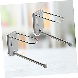 Zerodeko 2 Pcs Purse Hooks Clothes Clothes Hanger Organizer Cloth Hanger Holder Hanger Storage Shelf Holders pegs Stainless Steel Hanger Rack Metal Hangers Clothespin Hanging