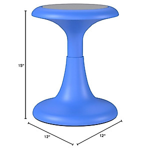 Regency Glow 15" Stool, Blue