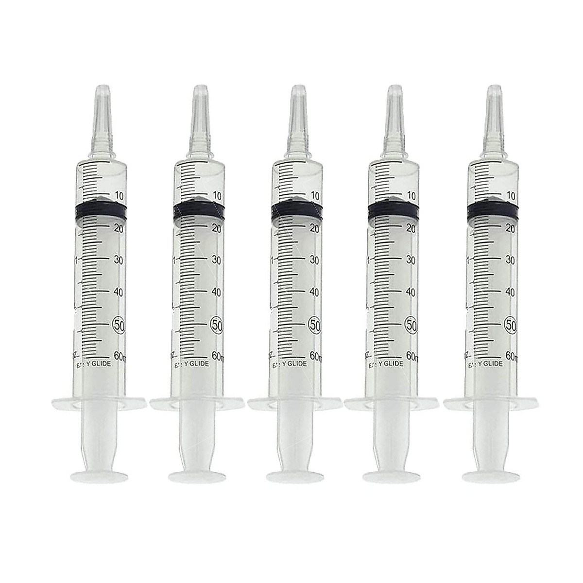 5 Pack 60cc Catheter Tip Sterile Syringes