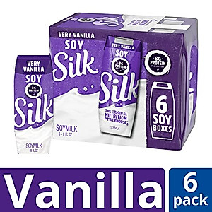 Silk Shelf-Stable Soy Milk Singles, Very Vanilla, Dairy-Free, Vegan, Non-GMO Project Verified, 8 oz., 6 Pack