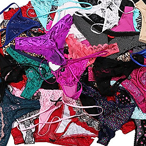 Sexy Underwear,UWOCEKA Kinds of Women T-back Thong G-string Underpants Sexy Lacy Panties, 20 PCS, M