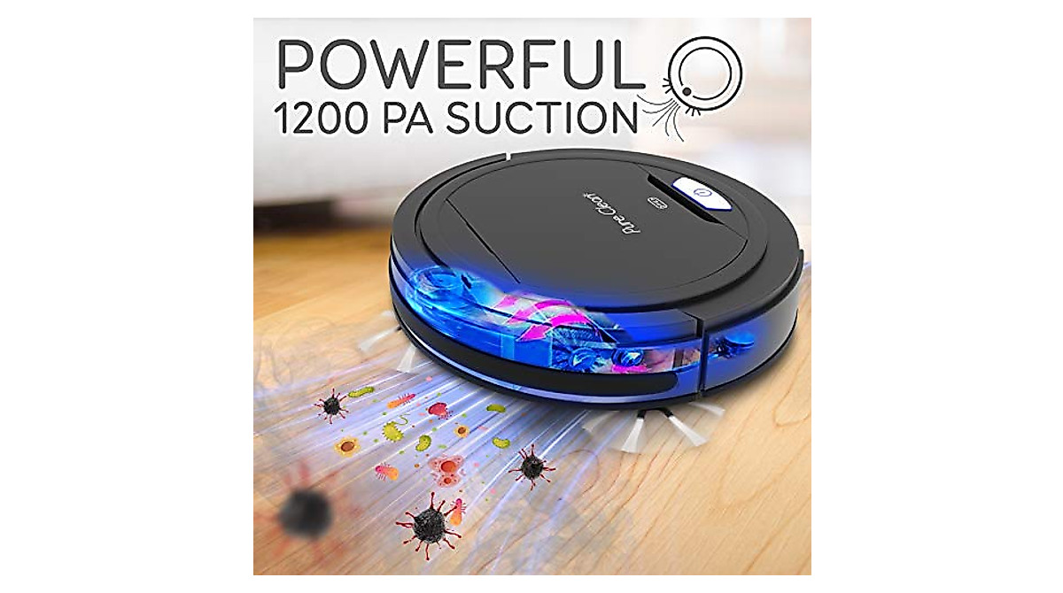 SereneLife Pure Clean Robot Vacuum | 90 Min Run Time