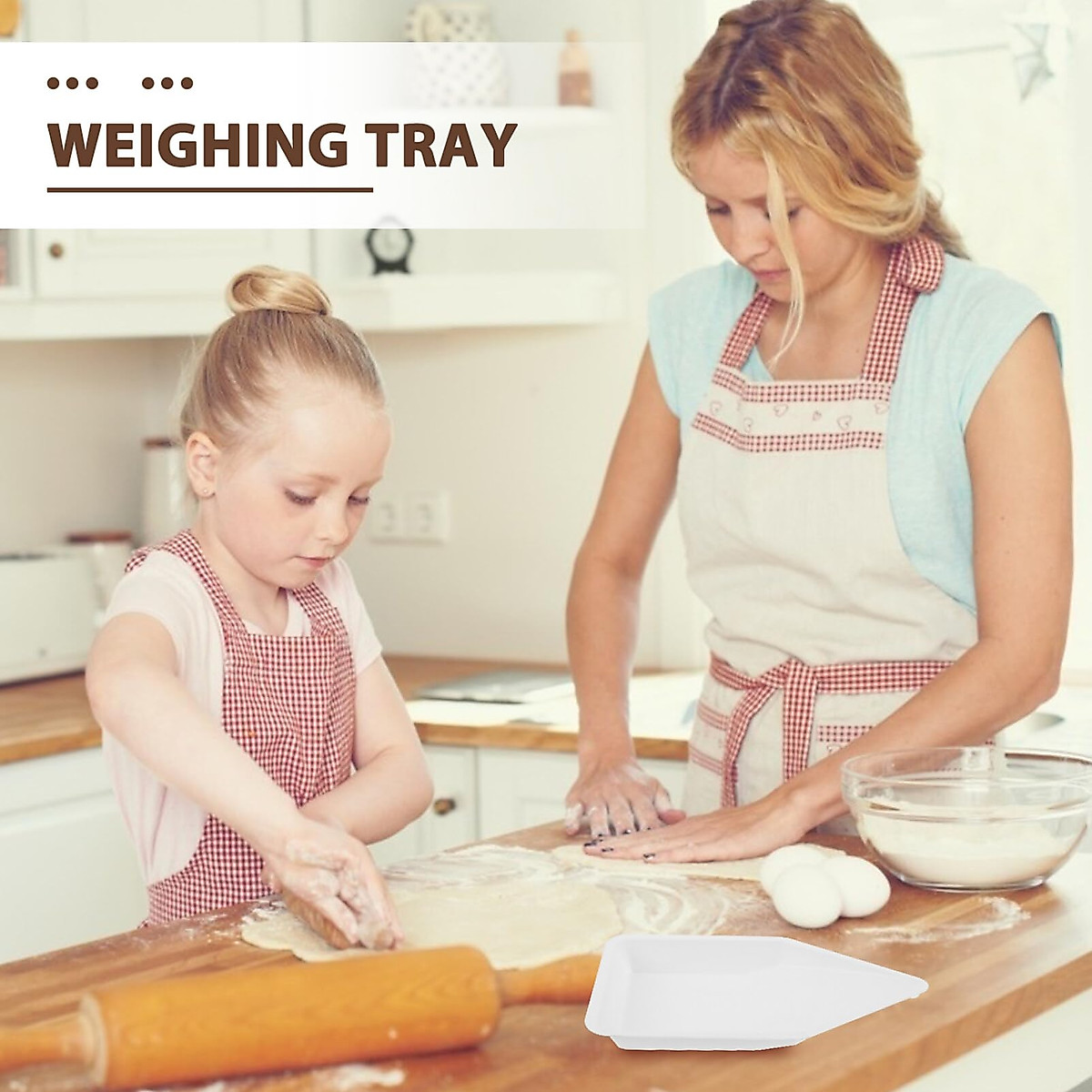 Scicalife Weigh Boats,10 Pack Plastic Disposable Trays for Scale, Square Weighing Dishes,Easy Pour Design,Square Lab Weighing Dishes for Measuring,Storing, Mixing Powders,Liquids