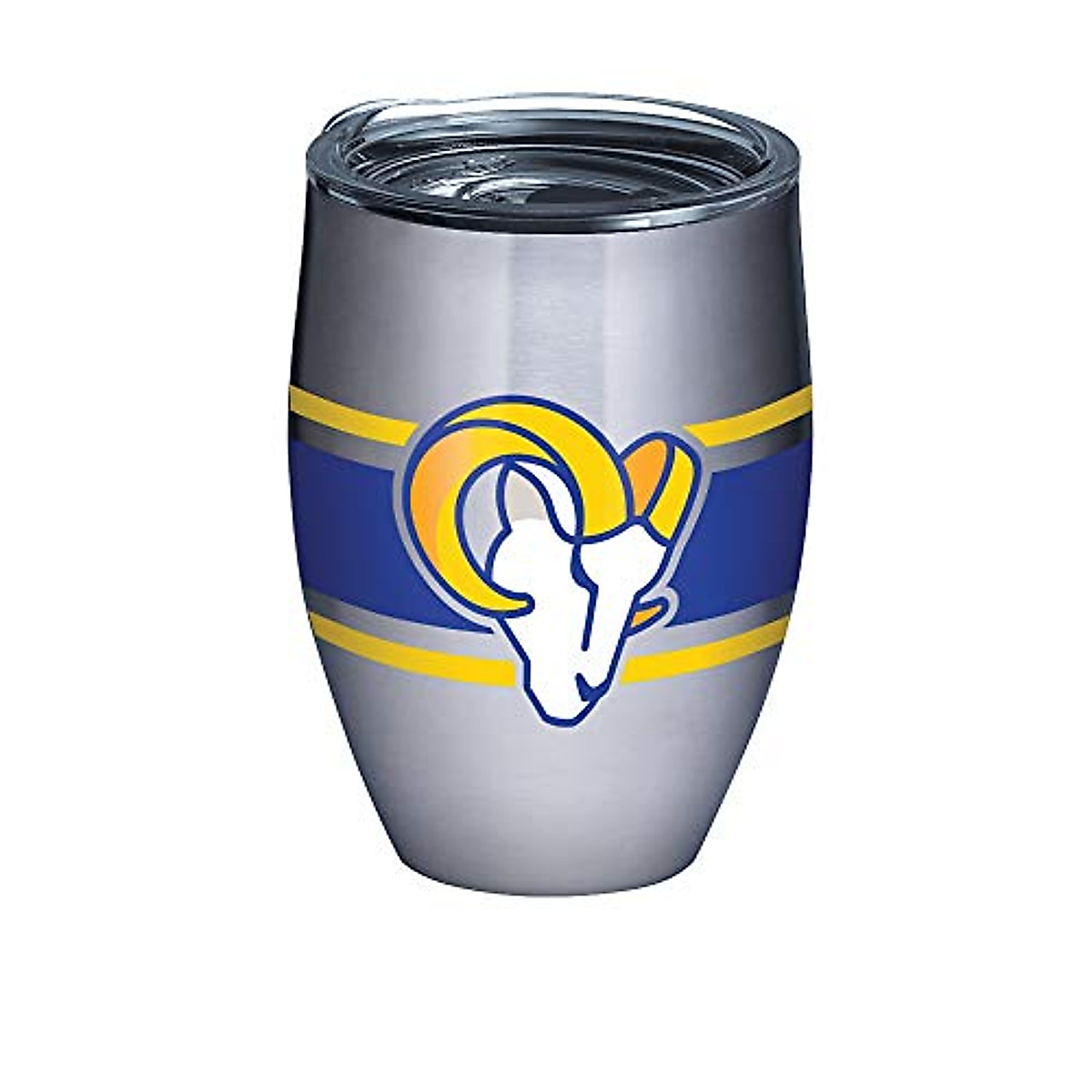 Tervis Triple Walled NFL Los Angeles Rams Insulated Tumbler Cup Keeps Drinks Cold & Hot, 12oz - Stainless Steel, Stripes