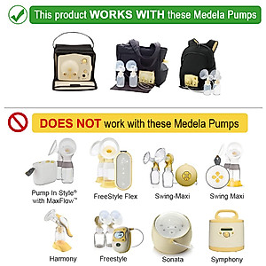 Maymom Breast Pump Kit Compatible with Medela Pump in Style Advanced Breast Pumps;2 Breastshields (one-piece, 24mm), 4 Valve, 6 Membrane, & 2 Pump-in-Style Tubing Can Replace Medela Pumpin Style Valve