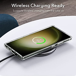 ESR for Samsung Galaxy S23 Ultra Case, S23 Ultra Phone Krystal Clear Case, Ultra-Yellowing Resistant, Military-Grade Drop Protection, Case for Samsung S23 Ultra, Transparent Slim Phone Cover, Clear