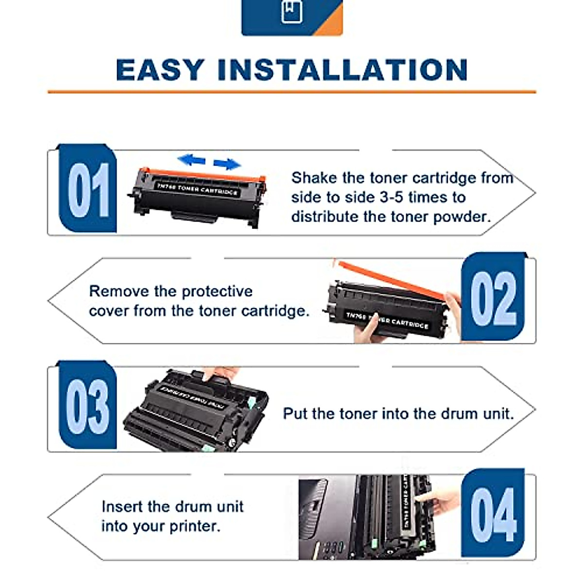 ANKINK TN760 TN730 High Yield Toner Cartridge Replacement for Brother TN-760 730 for HL-L2350DW HL-L2395DW HL-L2390DW HL-L2370DW MFC-L2750DW MFC-L2710DW MFC-L2730DW DCP-L2550DW Laser Printer,2 Black