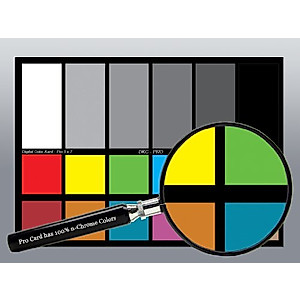DGK Color Tools DKC-Pro 5" x 7" Set of 2 White Balance and Color Calibration Charts with 12% and 18% Gray - Pro Quality - Includes Frame Stand and User Guide