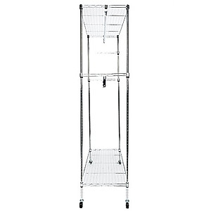 WiCCI gt6-ZJ Closet Organizer Garment Rack Clothes Hanger Home Shelf Heavy Duty Chrome