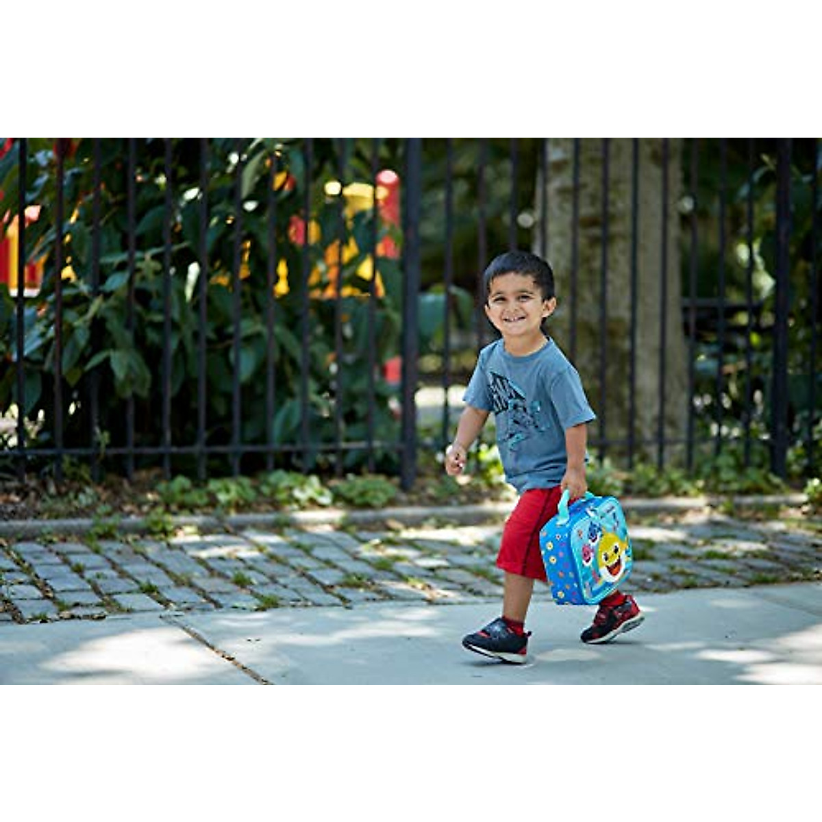 AI ACCESSORY INNOVATIONS Baby Shark Lunch Box for Kids & Toddlers, Girls & Boys Insulated Lunch Bag With Padded Carrying Handle