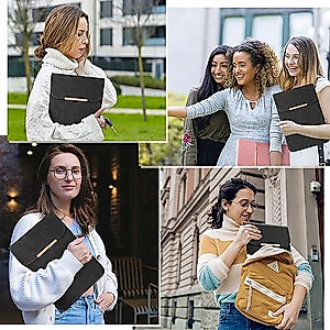 KALIDI 13.3-14 inch Laptop Sleeve Case Faux Suede Leather for 13.3 13.5 13.6 14 inches MacBook Air Pro Retina 13"-14" Surface Pro with Pouch