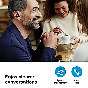 Sennheiser Consumer Audio Sennheiser Conversation Clear Plus - True Wireless Bluetooth Hearing Solution for Speech Enhancement with Active Noise Cancellation (ANC) - Black, medium