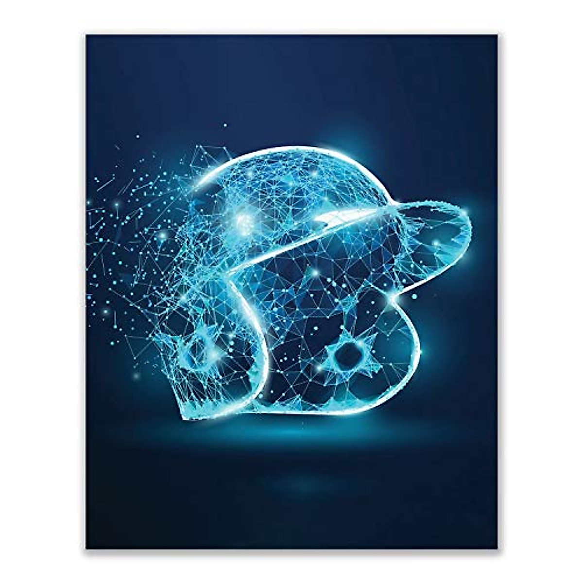 Baseball Wall Art Prints - Set of 4 (8x10) Unframed Baseball Posters - Baseball Room Decor For Men Kids Teenagers - Baseball Poster Set For Bedroom Man Cave - Baseball Wall Decor Dorm - Baseball Boys Bedroom Decor - X-Ray