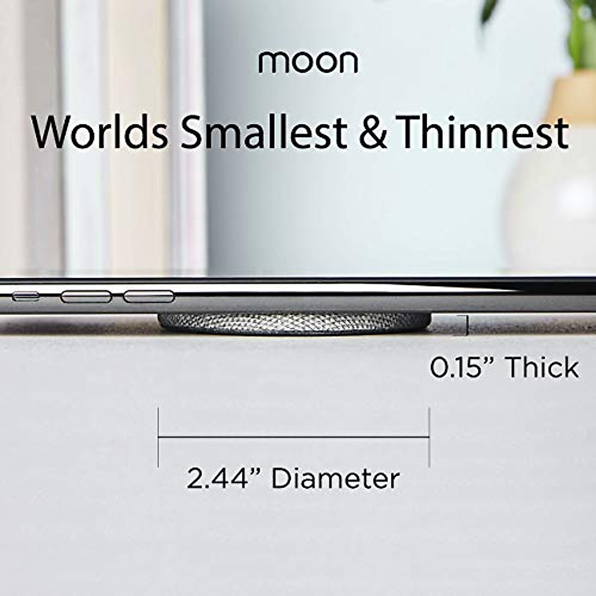 Moon M599 Qi-Enabled Wireless Charging Pad (White Leather)