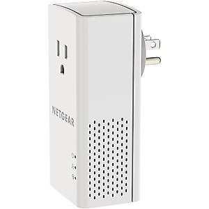 NETGEAR PowerLINE 1000 Mbps, 1 Gigabit Port with Pass-Through, Extra Outlet (PLP1000-100PAS)