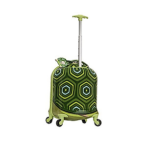 Rockland Jr. Kids' My First Hardside Spinner Luggage, Turtle, Carry-On 19-Inch, Telescoping Handles