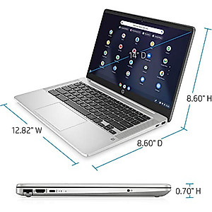 HP Chromebook 14 14" FHD Laptop Computer/ for Education or Student/ Intel Celeron N4000/ 4GB DDR4/ 64GB eMMC/ 11+ Hrs Battery/ Webcam/ Chrome OS/ Work from Home