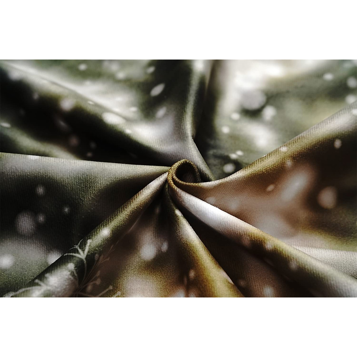 Kate 7×5ft Bokeh Snow Christmas Tree Photo Backdrop Xmas Glitter Street Lamp Snowfield Photography Background for Christmas Winter Photo Studio Props