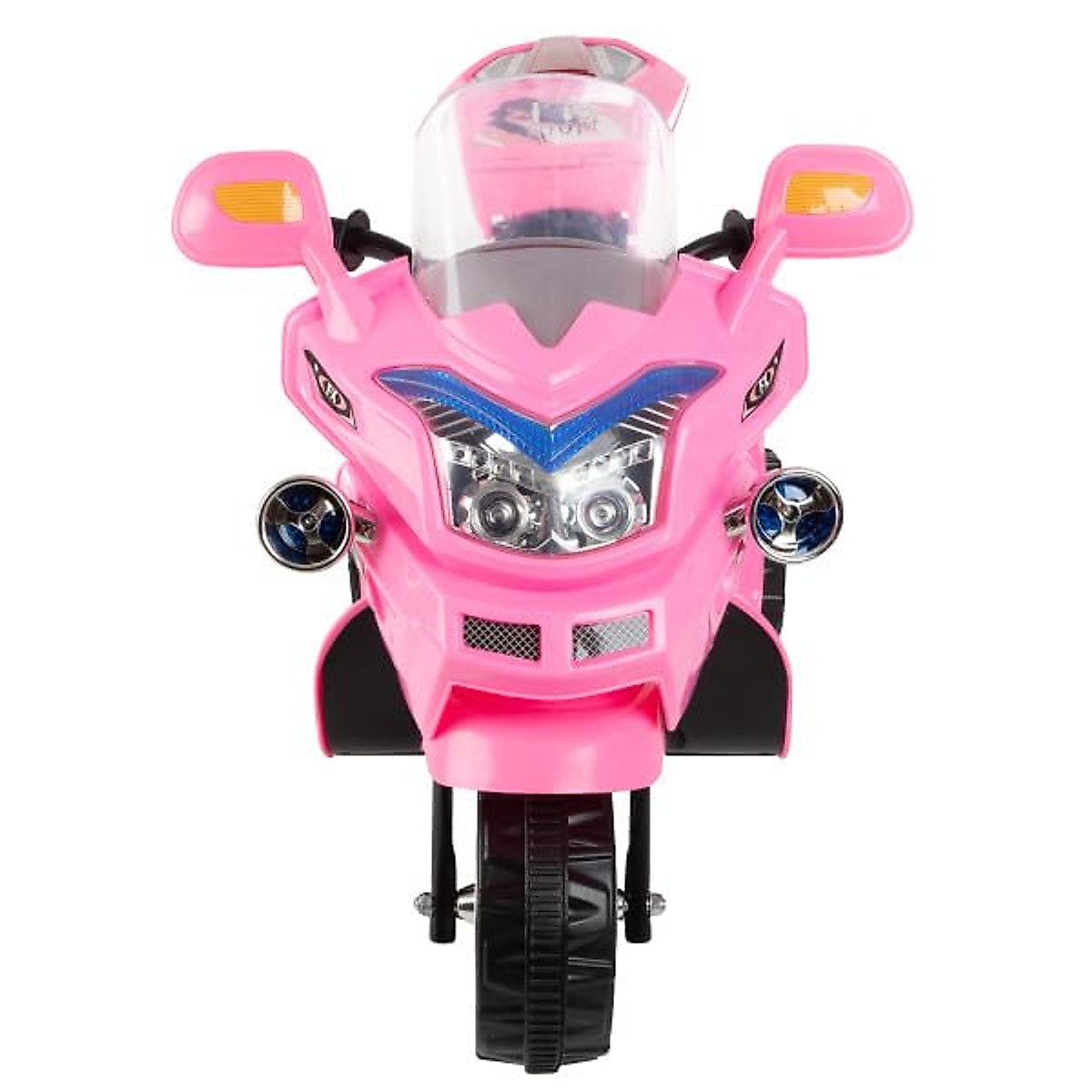 Lil' Rider Electric Motorcycle for Kids – 3-Wheel Battery Powered Motorbike for Kids Ages 3-6 – Fun Decals- Reverse- and Headlights (Pink), Large