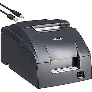 Epson TM-U220B Dot Matrix Compact POS Impact Receipt and Kitchen Label Printer - USB, Ethernet and DK Port Connectivity - Print Speeds up to 6.0 lps, 4 Lines Per Second, Auto-Cutter, DAODYANG