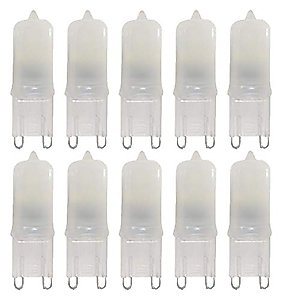 Lxcom Lighting G9 LED Dimmable Bulb 1W LED Corn Light Bulbs 10W Equivalent Warm White 3000K G9 Bi-Pin Base LED Halogen Replacement Bulbs, AC 120V(10 Pack)