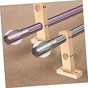 YARNOW Roman Pole Bracket Ceiling Curtain Rod Curtain Holder Ceiling Hooks Curtain Hardware Brackets Window Curtain Rod Shower Curtain Support Bracket Rod Bracket Shower Curtain Accessory