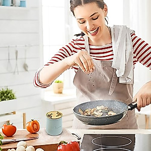 La Fermiere Yogurt Jar Tops – Olive Branches Design or Choose a Design – 4-pcs Wood Lids Set With Extra Silicone Sealing Rings - Perfectly Airtight Fit