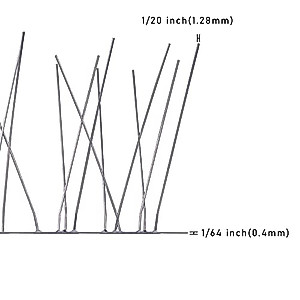Hausse Stainless Steel Bird Spikes 10 Pack, Squirrel Small Birds Pigeons Crows and Woodpeckers Deterrent Devices Bird Repellent Spikes, Assemble Easily Covers 10 Feet for Outdoor Wall Fence