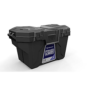 Attwood PowerGuard Pro – Marine Grade Weather Resistant Battery Box Designed for Marine, RV, Camping, Solar and More – 24/27 Series Batteries, 9070-7,Black