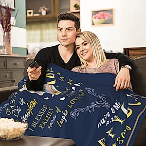 Custom Anniversary Blanket with Name Picture & Date, Personalized Gifts for 40th 50th 60th Wedding Anniversary, Custom Blanket for Couple, Golden 50 Years of Marriage Gifts for Dad, Mom, Grandparent