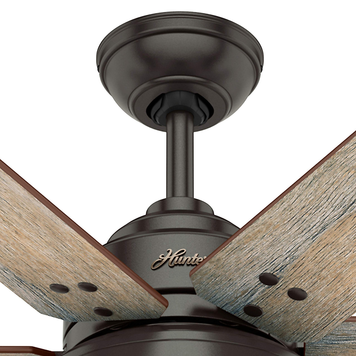 Hunter Fan 60 inch Casual Noble Bronze Indoor Ceiling Fan with Light Kit (Renewed)