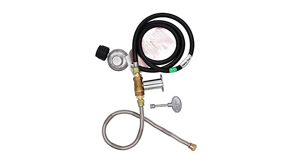 METER STAR Propane Fire Pit Regulator Kit up to 90,000 BTU