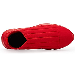 Santiro Women's Walking Tennis Shoes Breathable High Top Sock Sneakers Casual Sports Shoes Lightweight Knit Athletic Shoes All Red 8 US