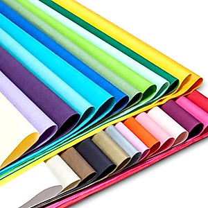 120 Colorful Gift Tissue Paper for Gift Bags - Bulk Colored Tissue Paper for Gift Wrapping-,Tissue Paper for Arts and Crafts Large 20 X 26 Sheets,,25 Assorted Colors Tissue Paper for Packaging