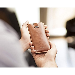 Italian Leather pouch for Samsung Galaxy, Free Personalization