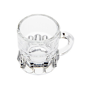 Okuna Outpost 12 Pack 1 Oz Mini Beer Mug Shot Glasses with Handles for Party, Birthday (1.57 x 1.9 In)