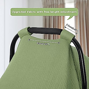 Metplus Muslin Car Seat Cover for Babies - Carseat Stroller Cover Infant Stroller Covers for Boys and Girls, Breathable & Lightweight, Fits Most Strollers & Baby Car Seats