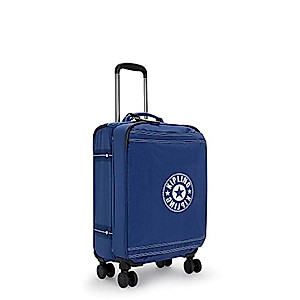 Kipling Spontaneous S Softside Spinner Wheel Luggage, Cabin Sized, Elastic Straps, Admiral Blue CL, 13''L x 20.75''H x 8.25''D