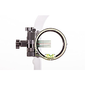 Trophy Ridge Cypher Archery Bow Sight - .019 Fiber Optic 5 Pin Sight, Tool Less Windage and Elevation Adjustability, Adjustable Rheostat Light, Ambidextrous