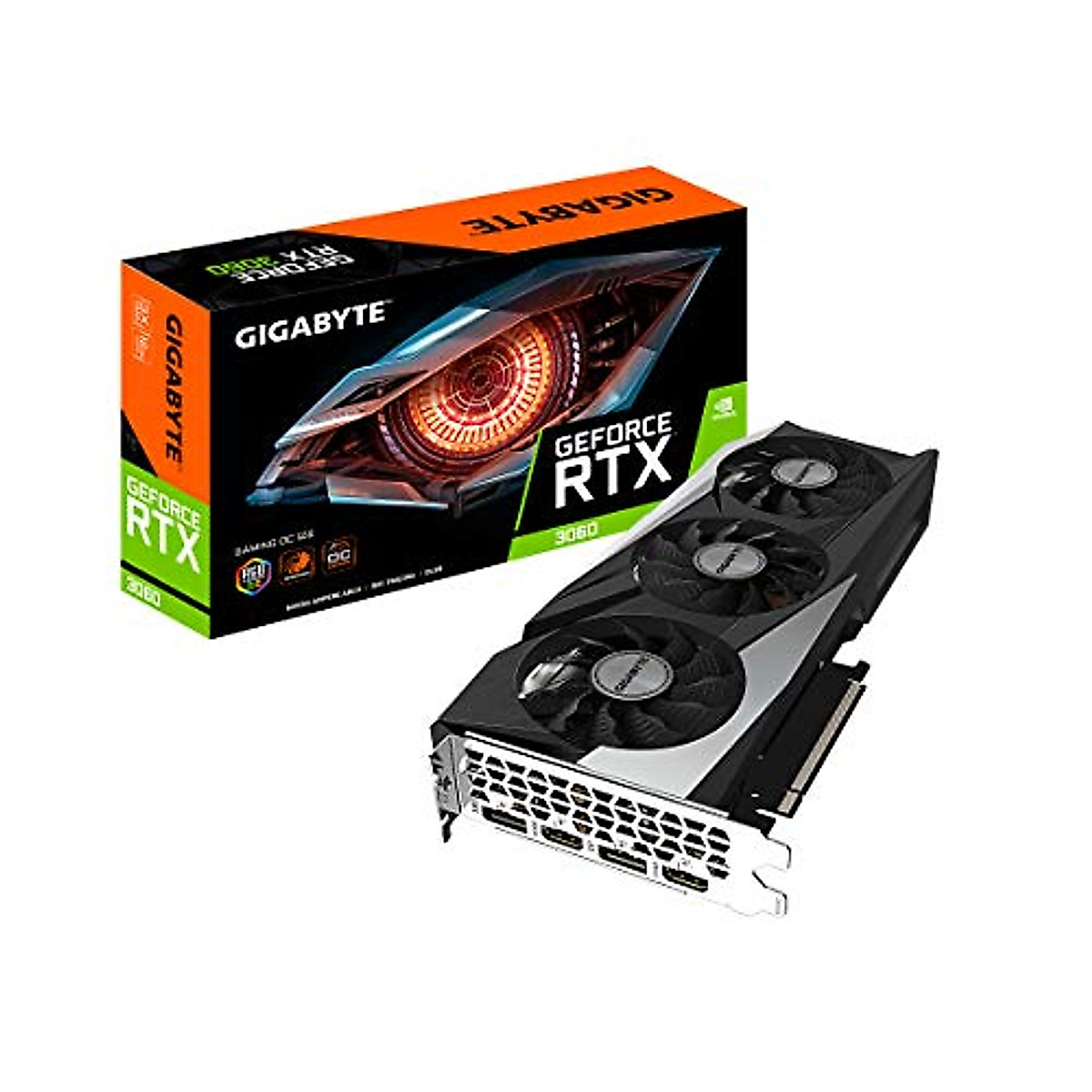 GIGABYTE GeForce RTX 3060 Gaming OC 12G Graphics Card, 3X WINDFORCE Fans, 12GB 192-bit GDDR6, GV-N3060GAMING OC-12GD Video Card