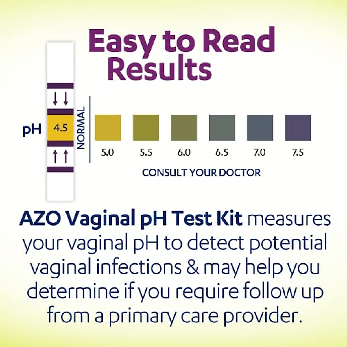 AZO Vaginal pH Test Kit, Clinically-Tested Vaginal Infection Test Kit, Fast & Accurate Results, from The #1 Most Trusted Brand, 2 Self-Tests