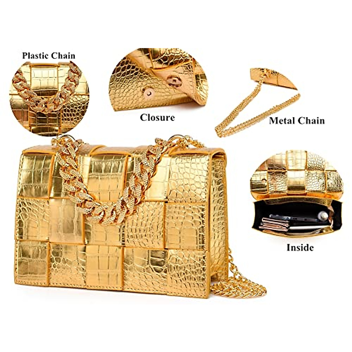 Purses for Women Shoulder Bags Small Crossbody Bag Luxury Designer Handbags Chain Fashion