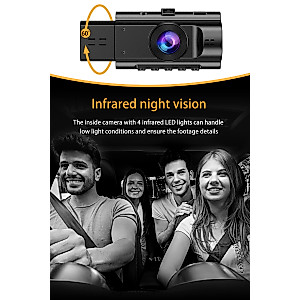 Bundle Include 64GB Micro Memory Card + Yansoo Dual Dash Cam Front and Inside