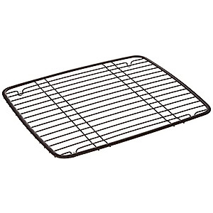 iDesign Axis Kitchen Sink Protector Grid, 10" x 13" x .6", Bronze
