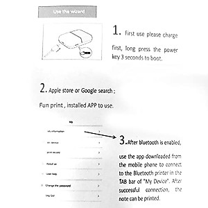 Mini Pocket Printer, Portable Pocket Thermal Printer, Bluetooth Inkless Instant Photo Printer, Small Pocket Thermal Sticker Printer for Kids Birthday, Mini Portable Inkless Pocket Thermal Photo P