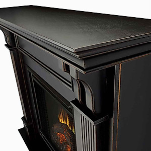 Real Flame 7100E-BW 7100E Ashley Electric Fireplace, Medium, Blackwash