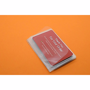 SET of 2-6 Page Plastic Wallet Insert for Bifold Billfold or Trifolds