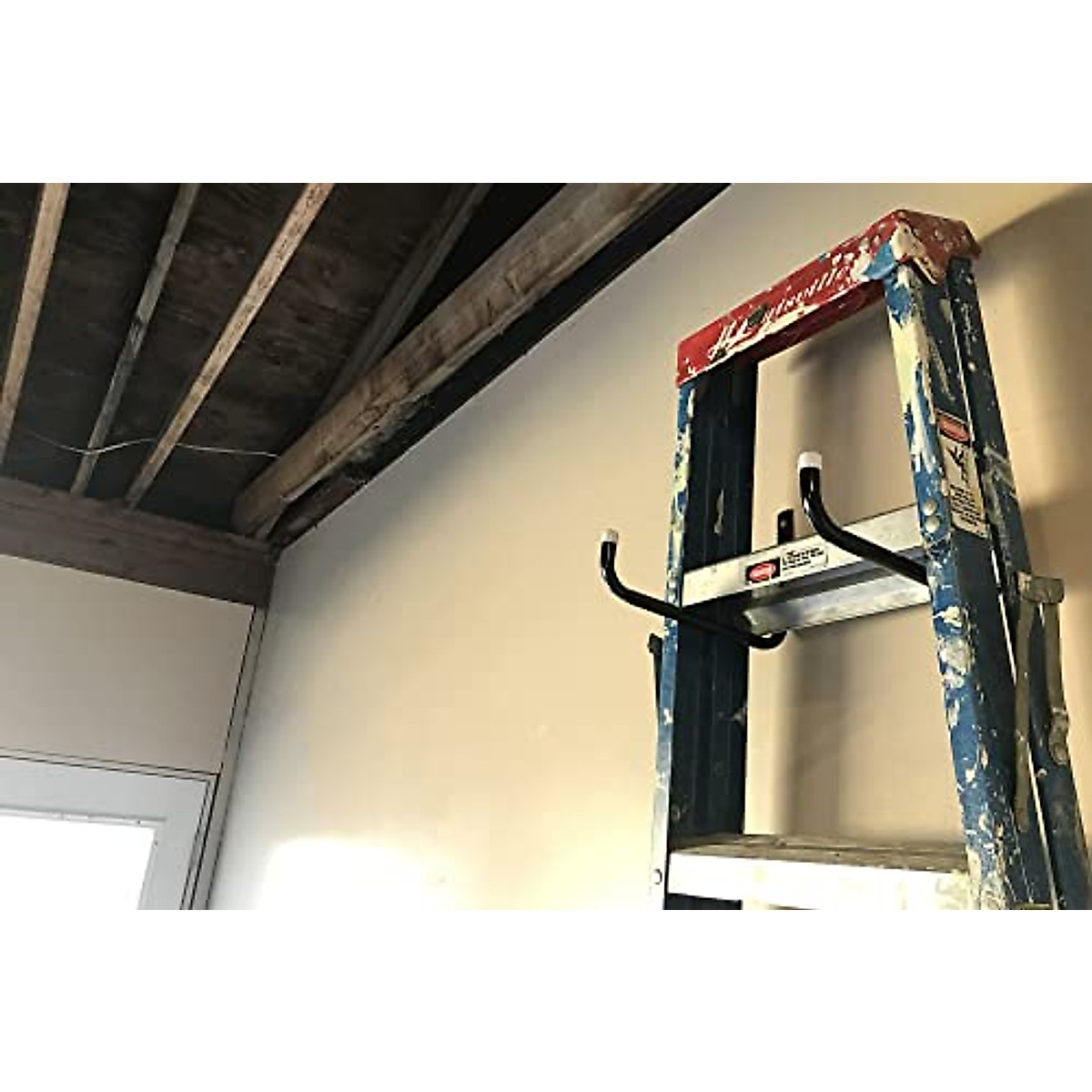 Shepherd Hardware 8091E Heavy Duty Steel 10-Inch Garage Storage Utility Hooks, 4 Pack, Black