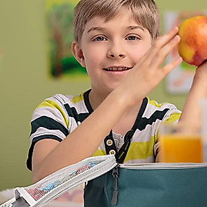 CaCTOUR Lunch Box Kids,Premium Insulated Lunch Bag for Girls Boys,Soft Bag Mini Cooler Back to School Thermal Reusable Lunch Bag for Work School Picnic (Green)