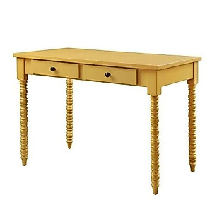 Acme Furniture Altmar Desk, Yellow